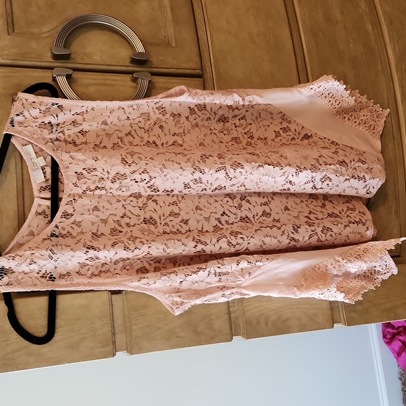 LOFT | Tops | Nwt Loft Xxl Pink Lace Top | Poshmark